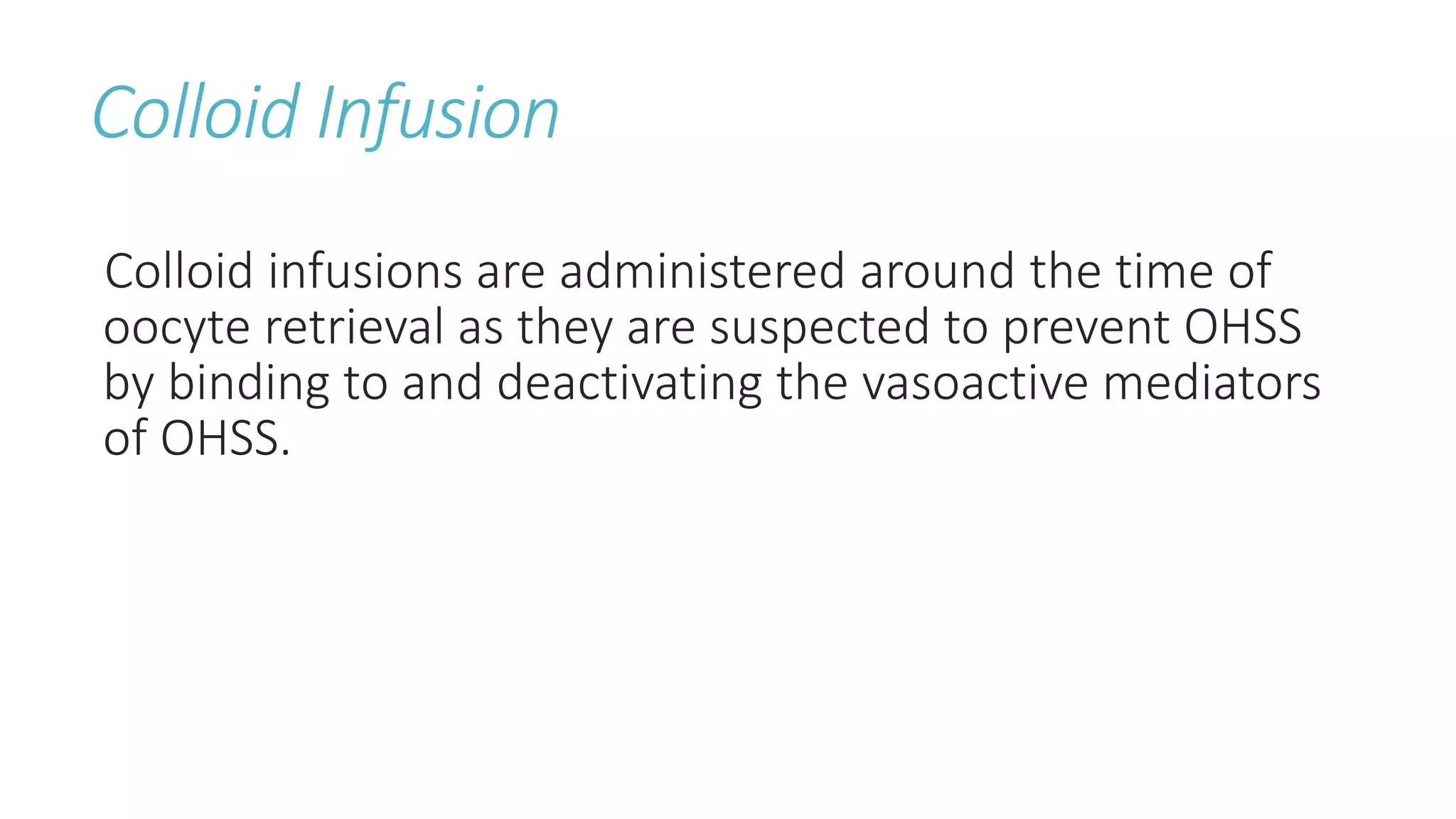 Prevention of ovarian hyperstimulation syndrome | PPTX