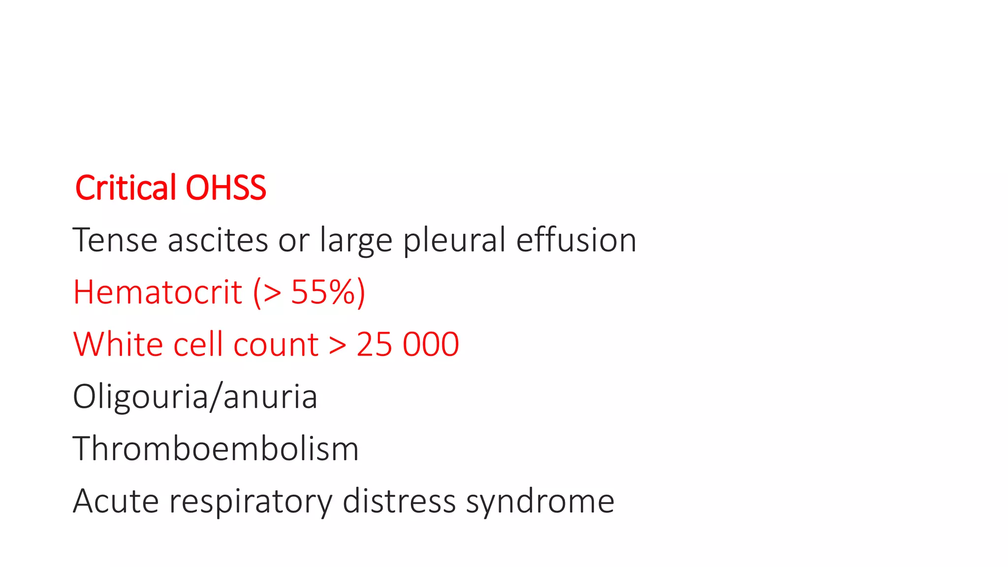 Prevention of ovarian hyperstimulation syndrome | PPTX