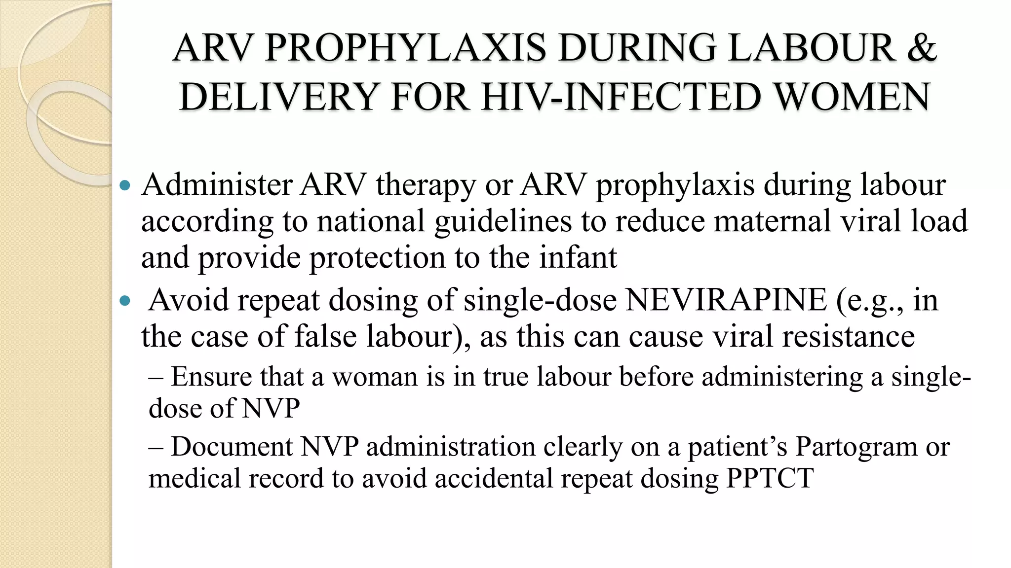Prevention of Parent-to-Child Transmission HIV.P | PPT