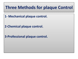 Prevention of periodontal disease | PPTX