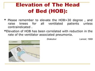 Prevention of pneunmonia in icu | PPT