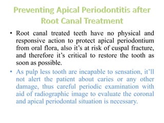 Prevention of pulpal and preapical disease | PPTX
