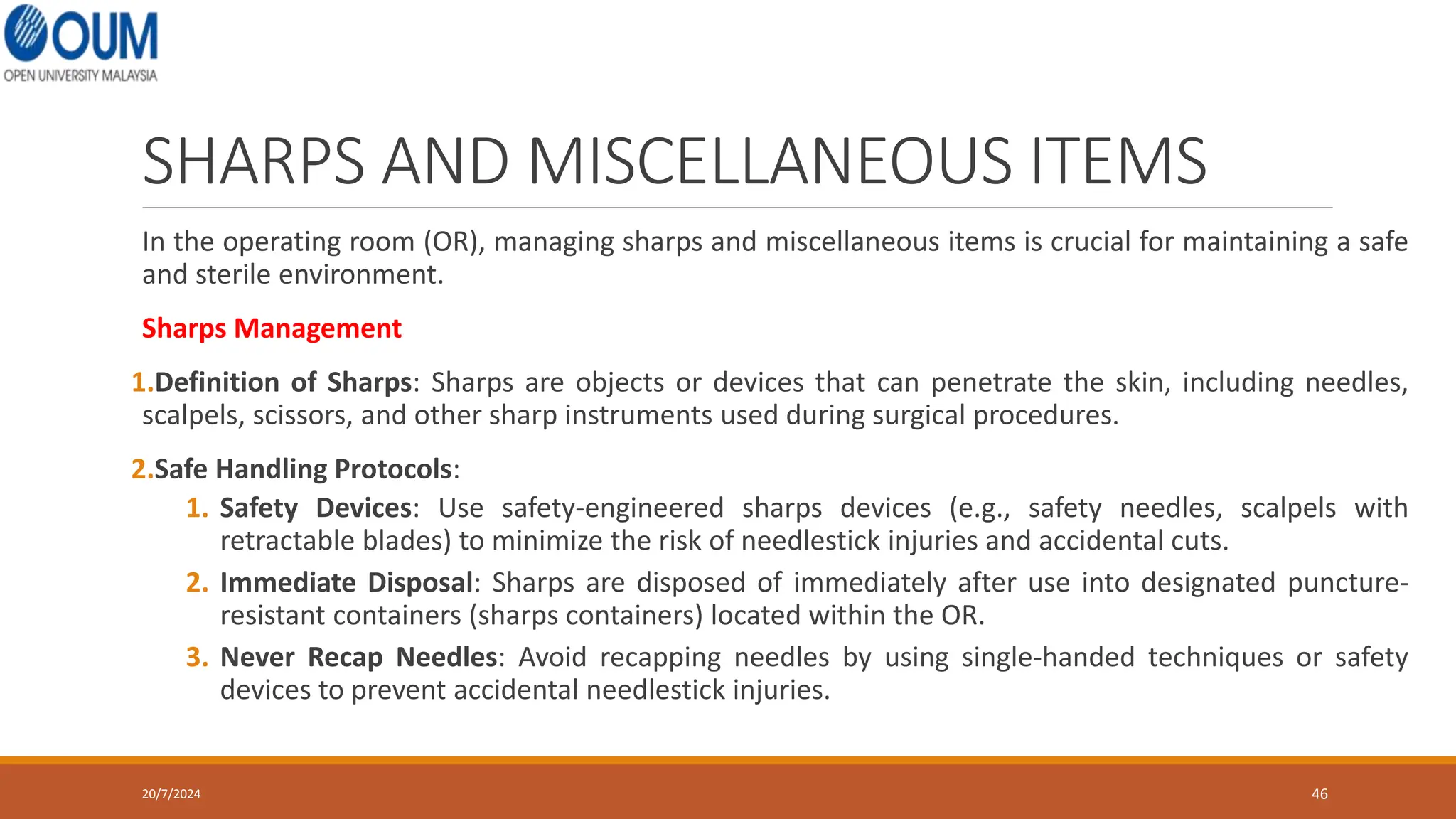 Prevention of Retain Surgical Item & Perioperative Care.pptx