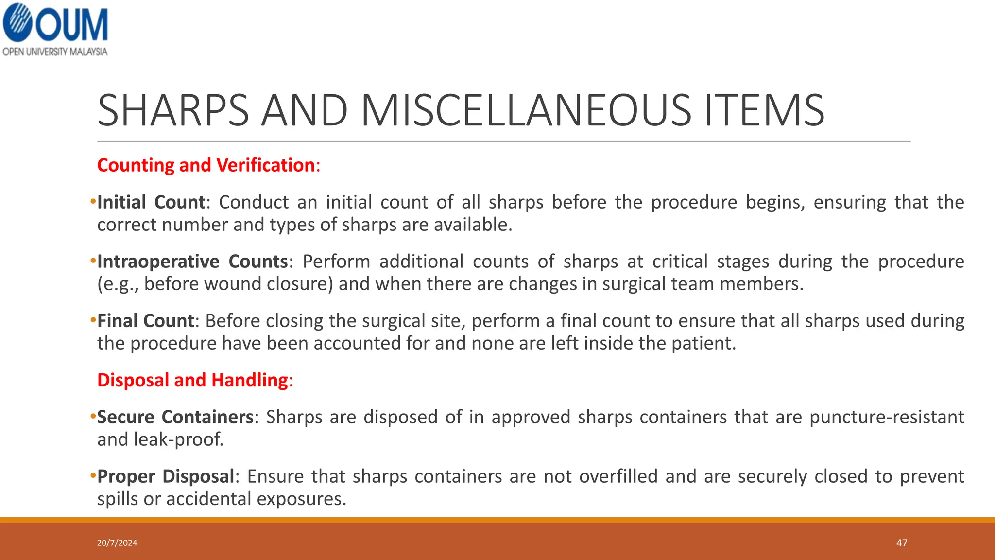 Prevention of Retain Surgical Item & Perioperative Care.pptx