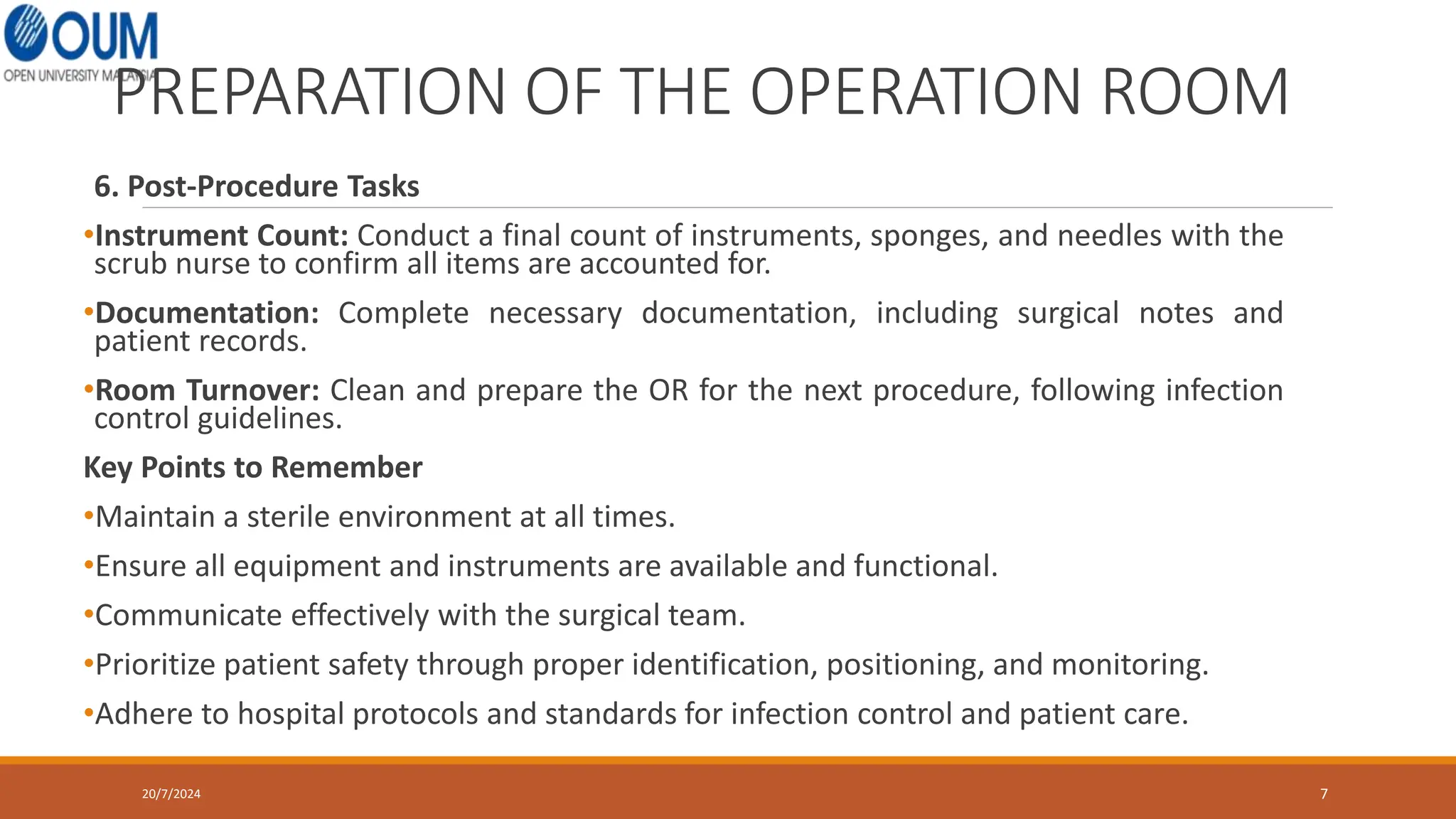 Prevention of Retain Surgical Item & Perioperative Care.pptx