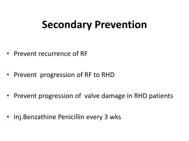 Prevention of RF/RHD | PPT
