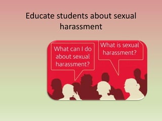 Prevention of sexual harassement in school | PPTX