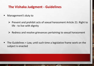 Prevention of sexual harassment at the education institutions | PPTX