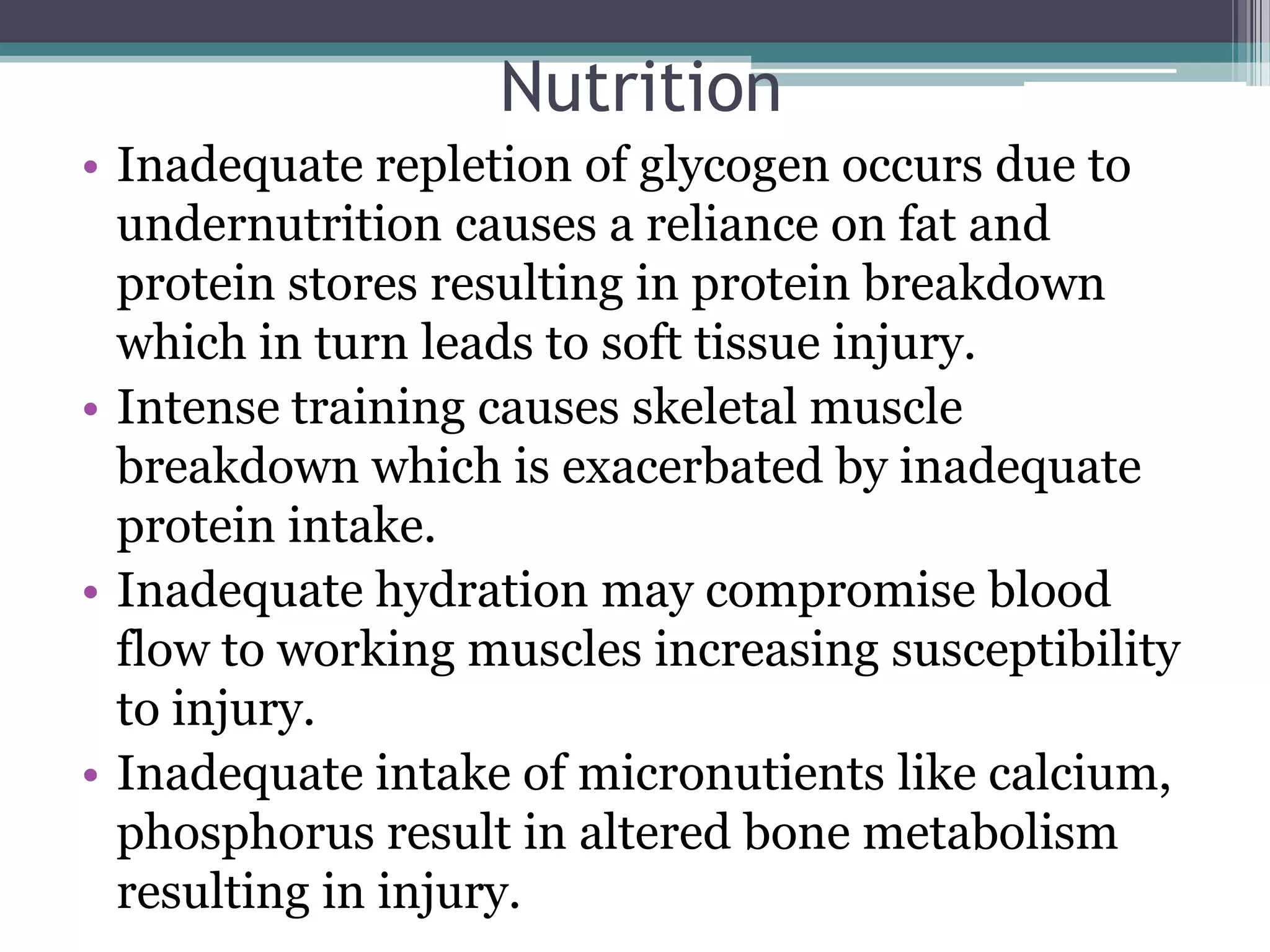 Prevention of sports injury | PPTX