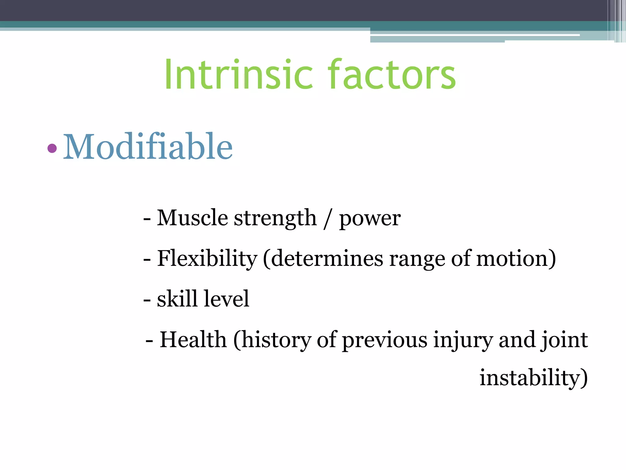 Prevention of sports injury | PPTX
