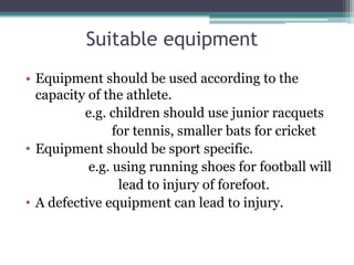 Prevention of sports injury | PPTX