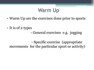 Prevention of sports injury | PPTX