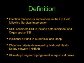 Prevention of Surgical Site Infection | PPTX