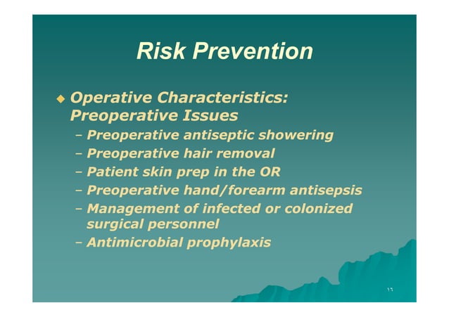 Prevention of Surgical Site Infection- SSI [compatibility mode] | PDF