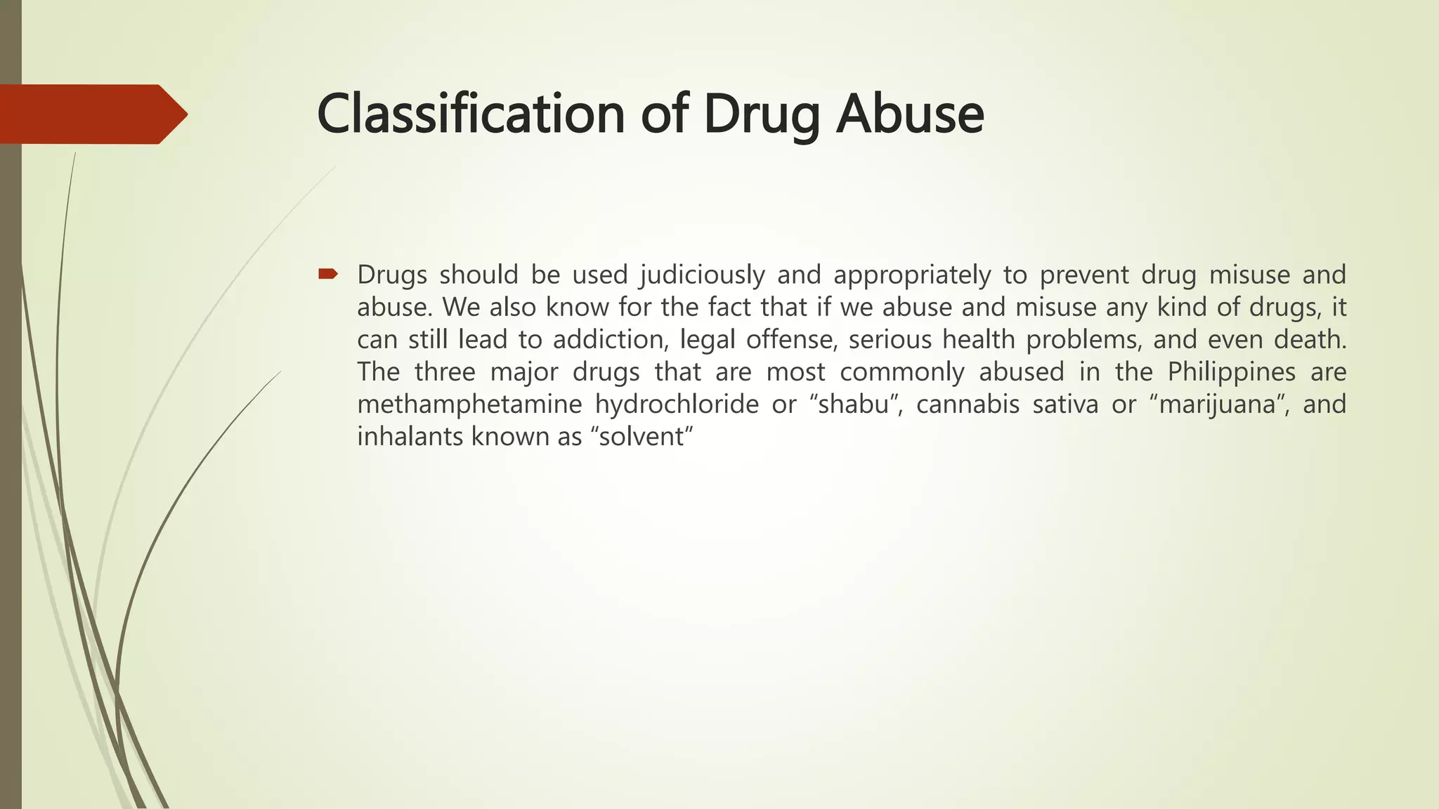 PREVENTION OF SUBSTANCE USE AND ABUSE.pptx | Illegal Drugs, Tobacco ...