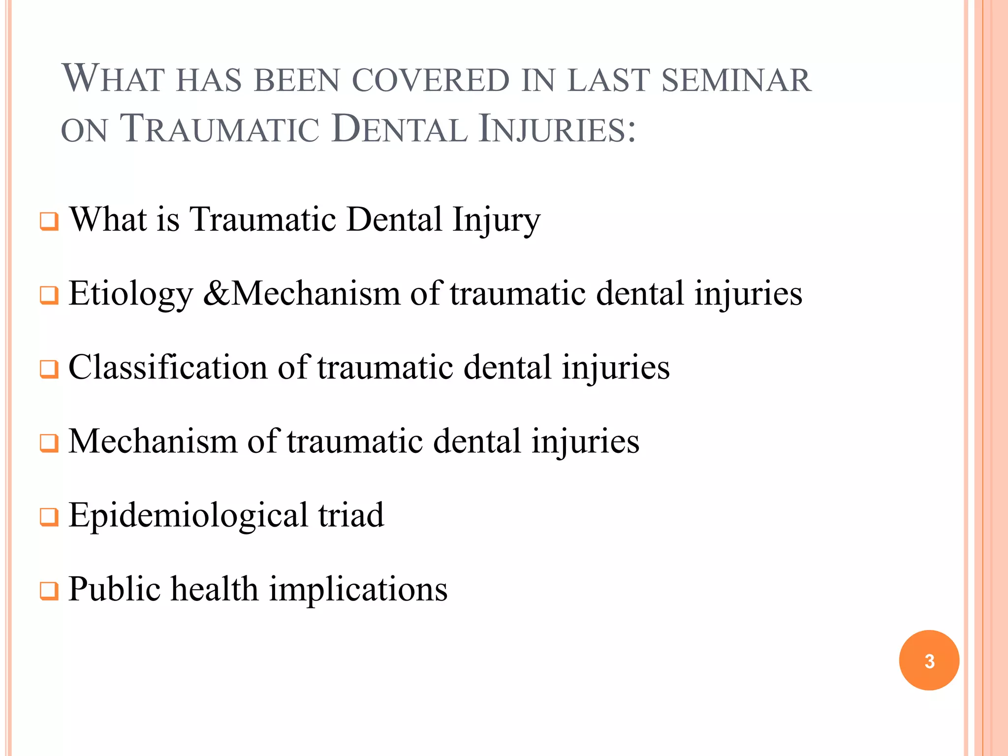 Prevention of traumatic dental injuries | PPTX