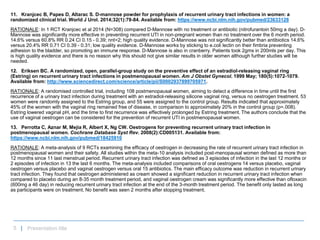 Prevention of UTI references | PDF