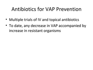 Prevention of ventilator associated pneumonia | PPT