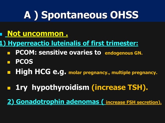Prevention of Ovarian Hyperstimulation Syndrome ( OHSS ) | PDF