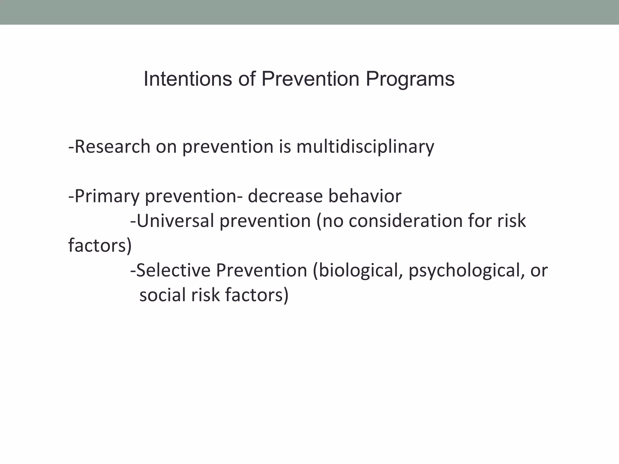 Prevention programs | PPT