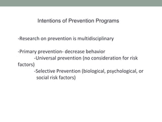 Prevention programs | PPT