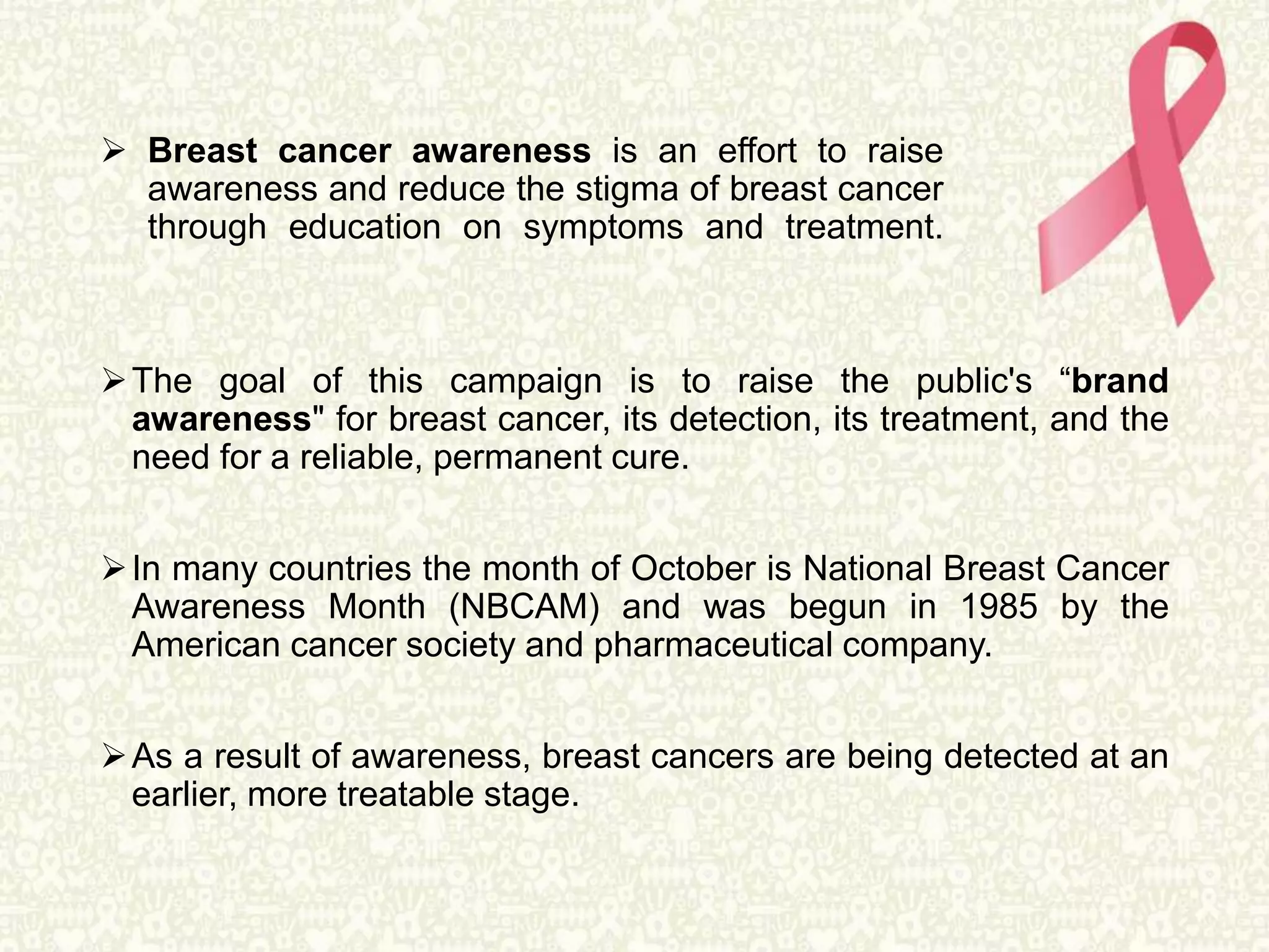 Preventions and awareness of breast cancer | PPTX