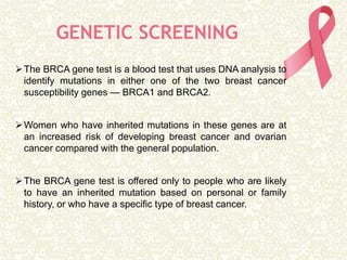 Preventions and awareness of breast cancer | PPTX