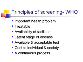 Prevention, screening, immunization | PPT