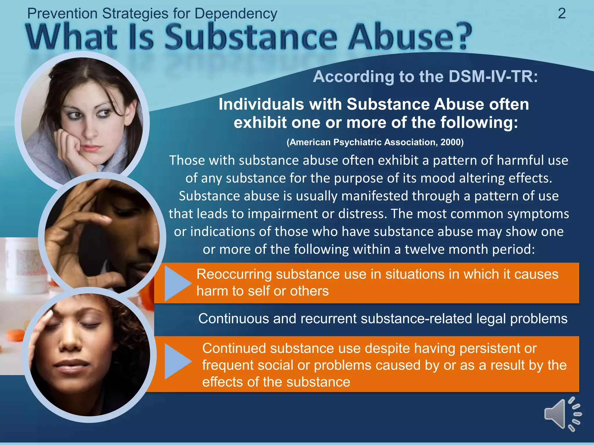 Prevention Strategies For Dependency | PPTX