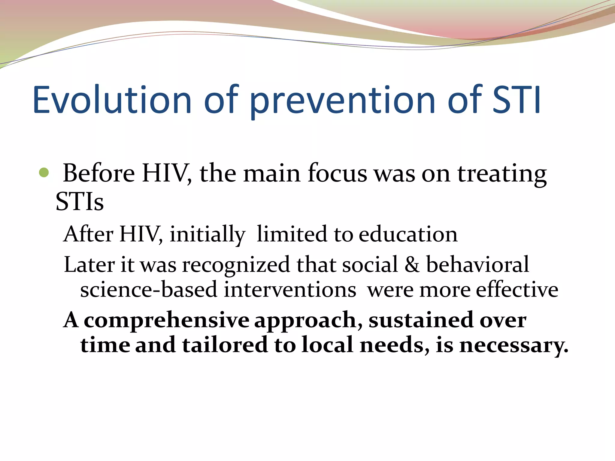 2016 Sessions: Prevention strategies in STI care | PPTX | Sexual ...