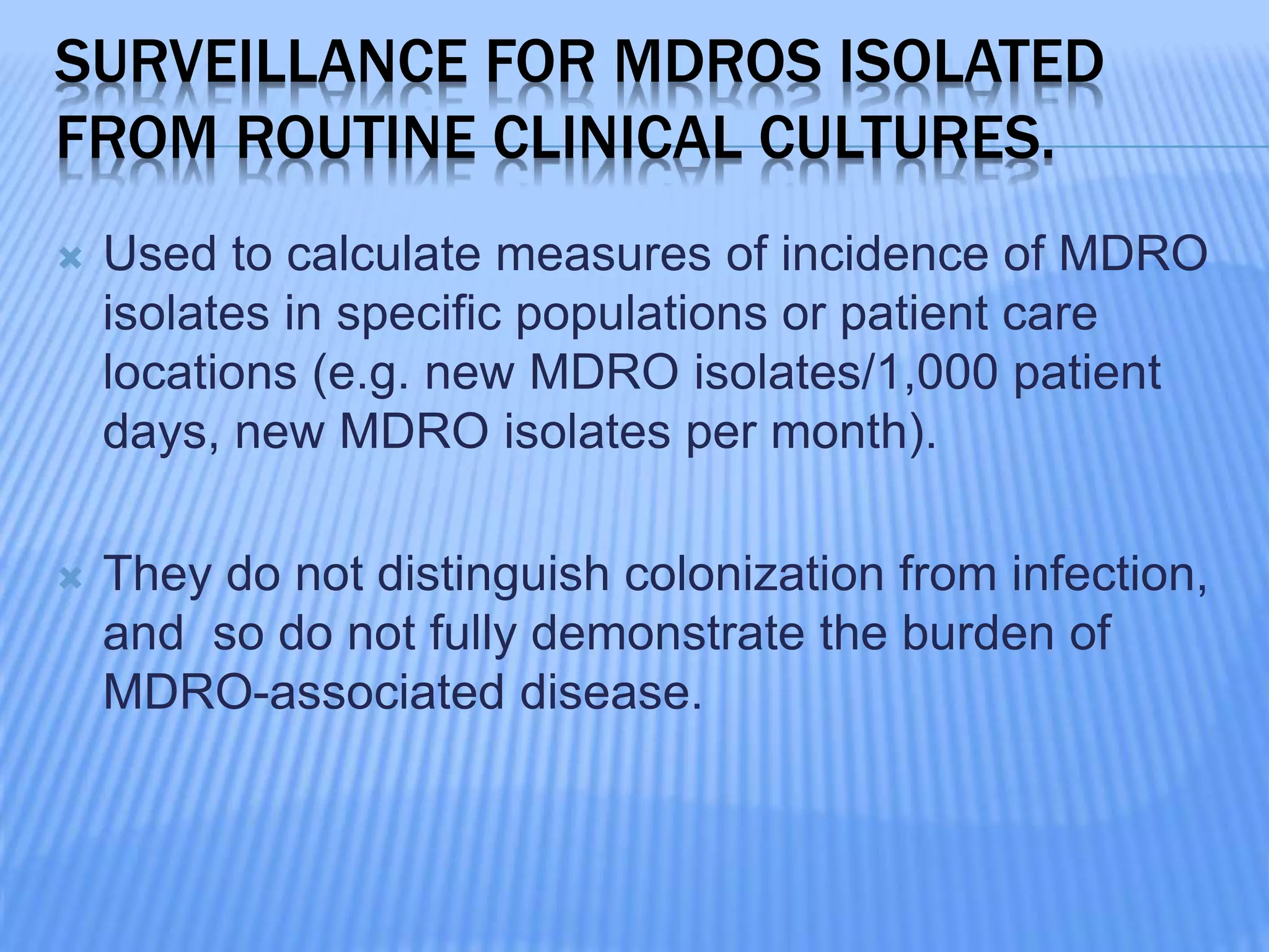 Prevention strategy for mdro in hospital | PPTX