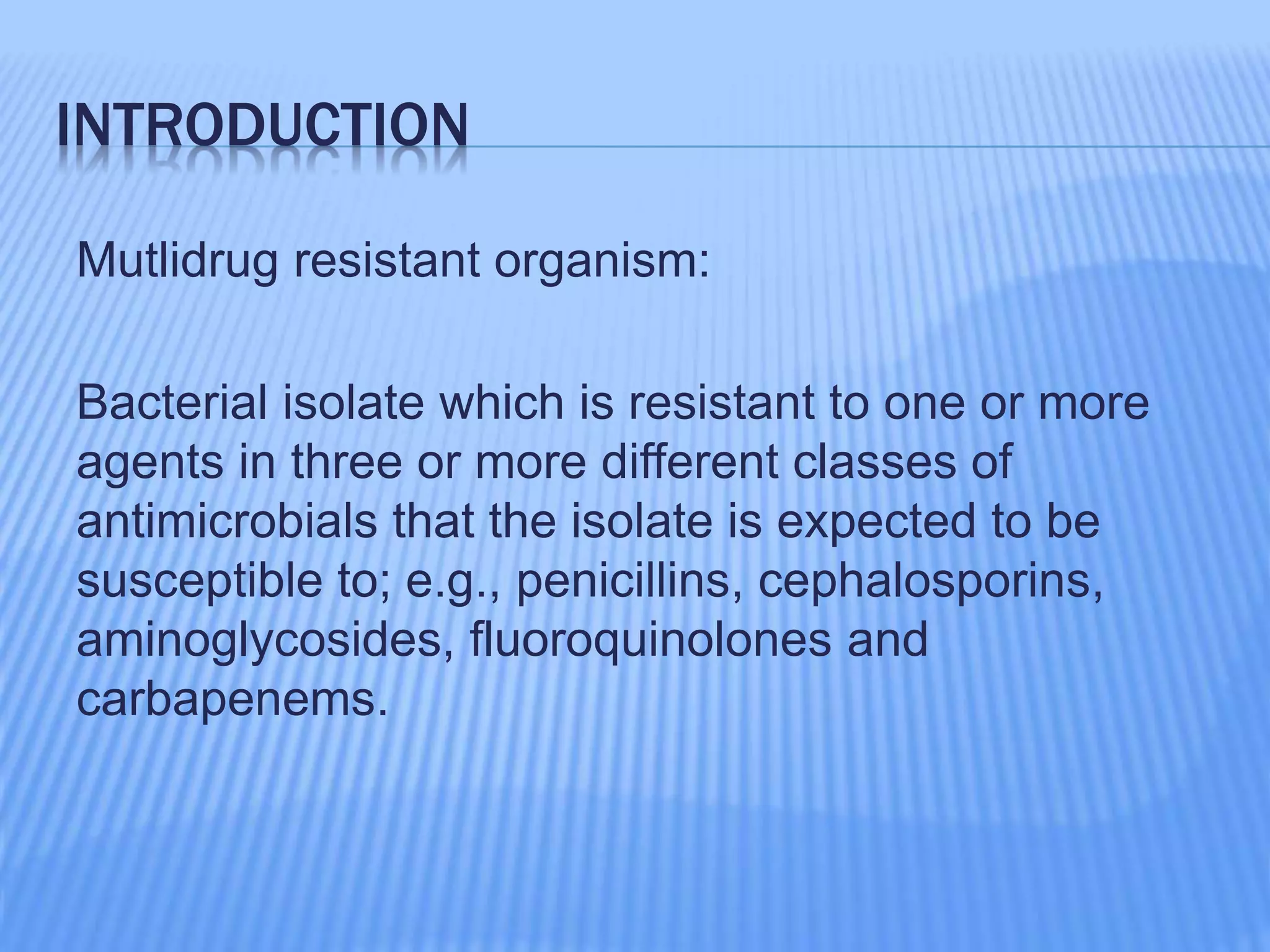 Prevention strategy for mdro in hospital | PPTX
