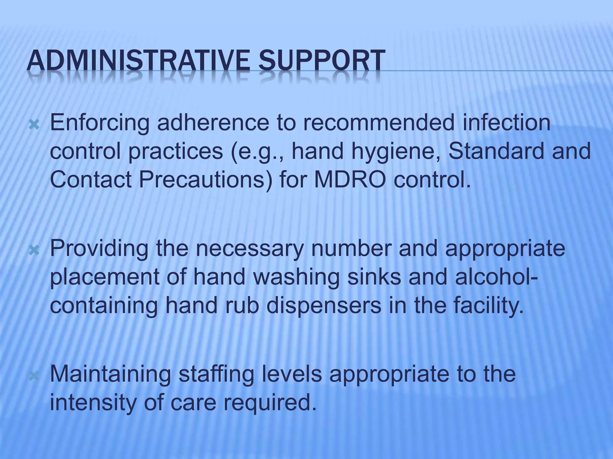 Prevention strategy for mdro in hospital | PPTX