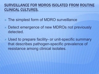 Prevention strategy for mdro in hospital | PPTX