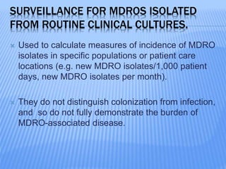 Prevention strategy for mdro in hospital | PPTX