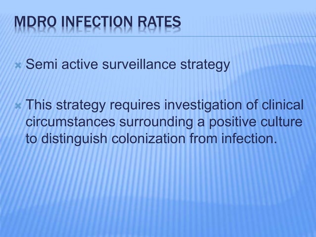 Prevention strategy for mdro in hospital | PPTX | Infectious Diseases ...
