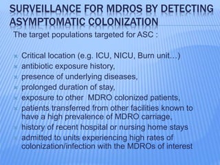Prevention strategy for mdro in hospital | PPTX