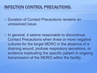 Prevention strategy for mdro in hospital | PPTX