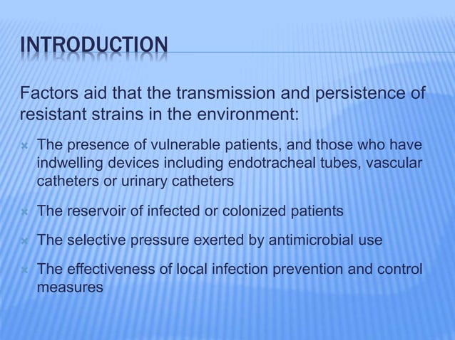 Prevention strategy for mdro in hospital | PPTX | Infectious Diseases ...