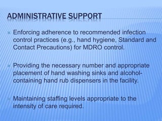 Prevention strategy for mdro in hospital | PPTX