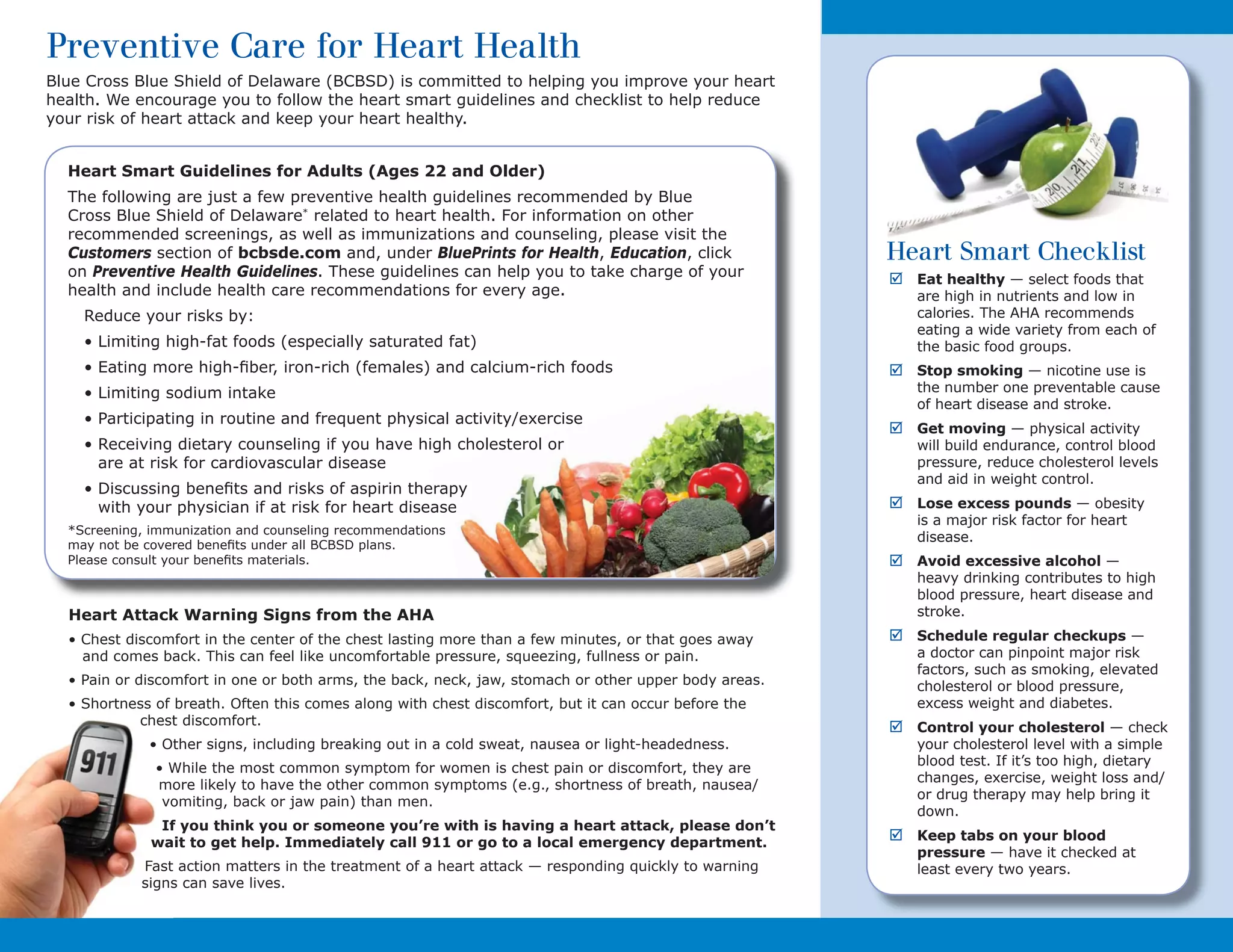 Preventative guidelines heart health | PDF