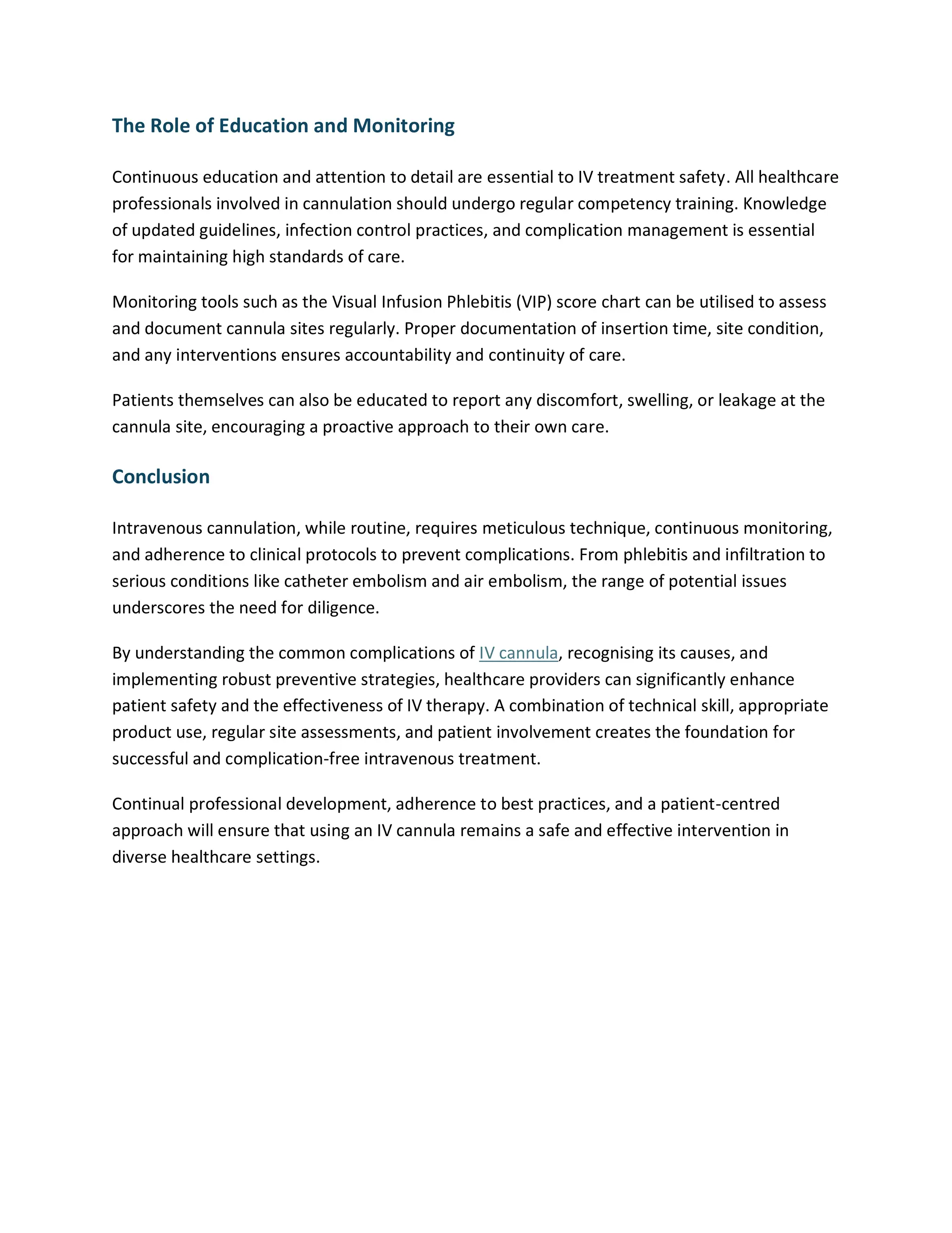 Prevent IV cannula issues with expert tips by Nulife for safe care..pdf