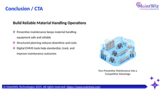 Preventive Maintenance for Material Handling Equipment — Complete Guide ...