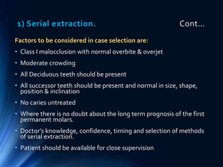 Preventive and interceptive orthodontics (basic) | PPTX