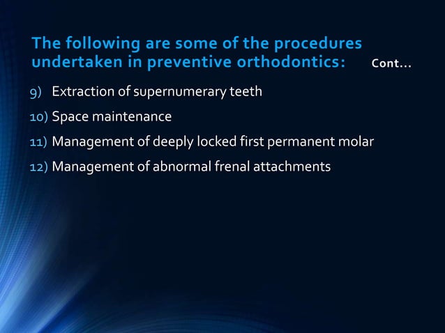 Preventive and interceptive orthodontics (basic) | PPTX