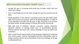 Preventive Care in Geriatrics | PPT
