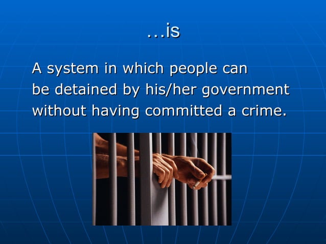 Preventive Detention Presentation | PPT | Law