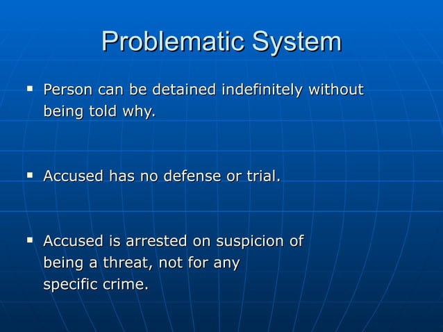 Preventive Detention Presentation | PPT | Law