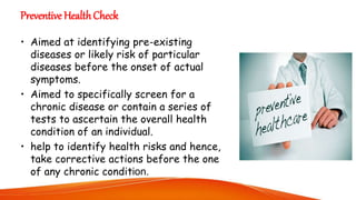 Preventive health check up | PPTX