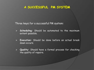 Preventive maintenance | PPTX
